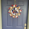 Independence Day Front Door Wreath, 4th of July Door Hanger, Red White ...
