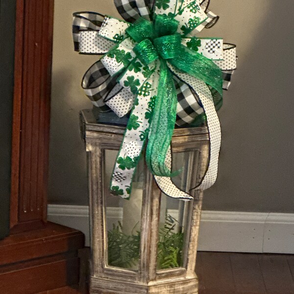 Thanksgiving Fall Leaves Bow for Lantern Swag or Porch Post, Autumn ...