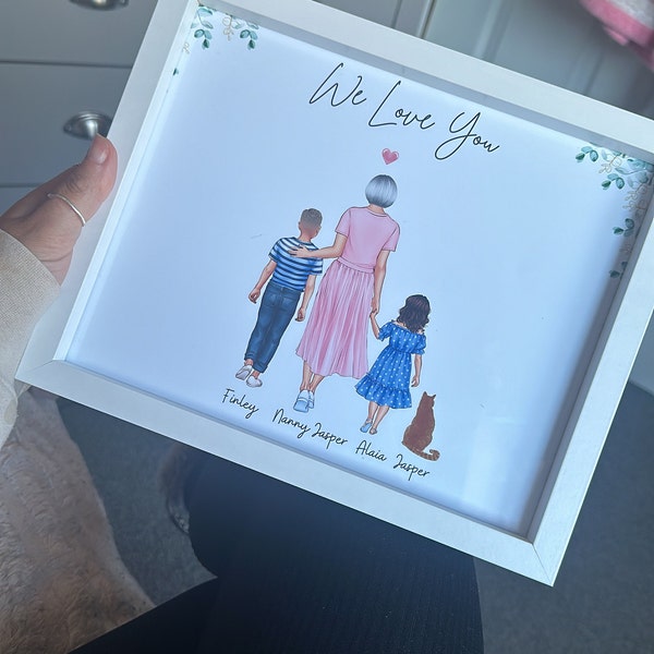 Personalised Family Print Custom Family Art Print Personalised Family ...