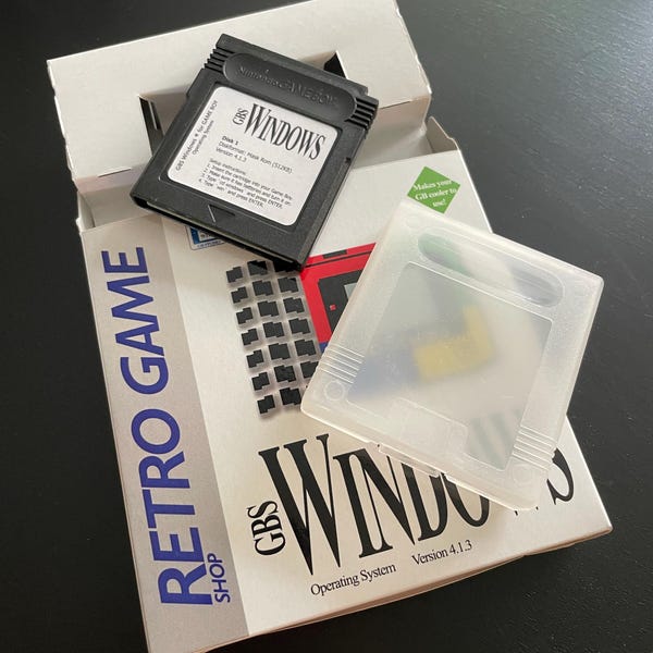 GBS WINDOWS for Game Boy (developed by Ruben Retro) - Etsy