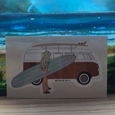 Lowbrow Surf Chopper Sticker - Etsy