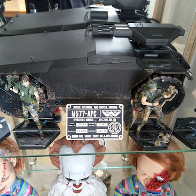 Custom ALIENS M577 Armored Personnel Carrier Specifications Data Plate ...