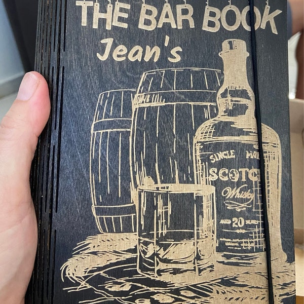 Cocktail Recipe Book Bartender Gift Bar Recipe Book Gift for Him Blank ...