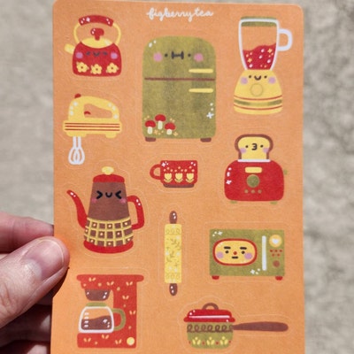 Cat Cafe Art Print Coffee Shop Cute Art Print Kawaii Art Print ...