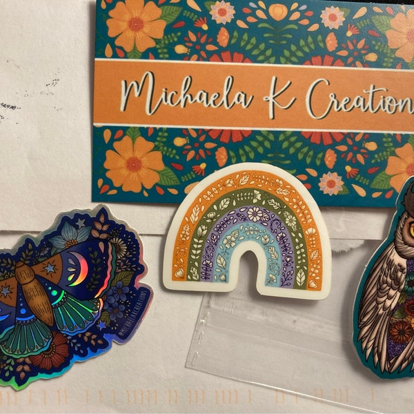 Holographic Moth Sticker | Witchy Sticker | Moth Sticker|stickers for ...