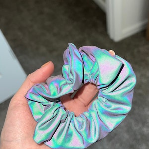 Reflective Scrunchy With Hidden Pocket Zipper Stashie Stash Scrunchie ...