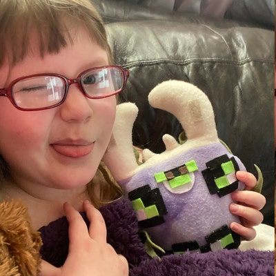 Terraria Inspired Eater of Souls Fleece Pillow, Doll or Toy, Handmade ...