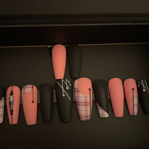 Raven Talon Special-effects Press-on Nails. Reusable False Costume ...