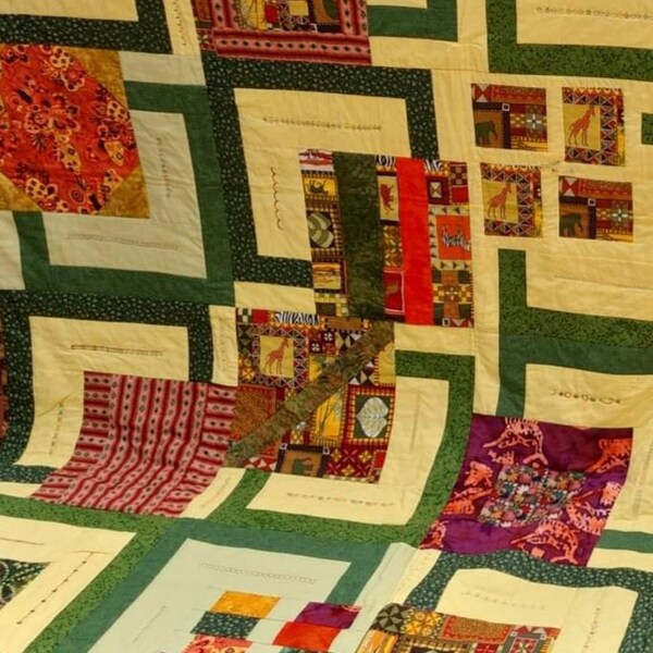 Vibrant Handmade Construction Equipment Themed Quilt for Kids and ...