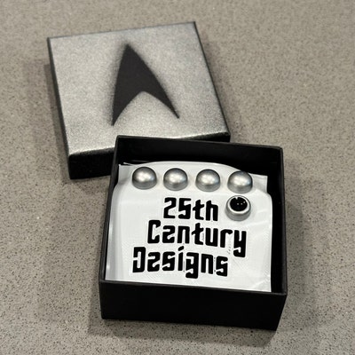 Magnetic Captain Rank Pips From Star Trek: Picard 2020 Silver Rounded ...