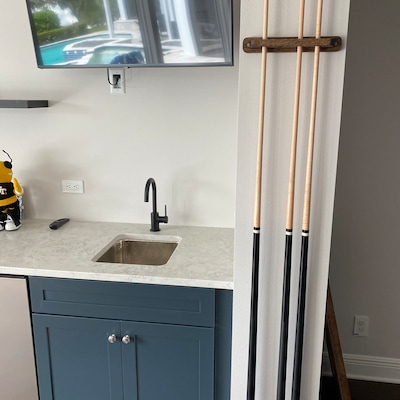 Oak Wall Mount Fishing Rod Rack - Etsy