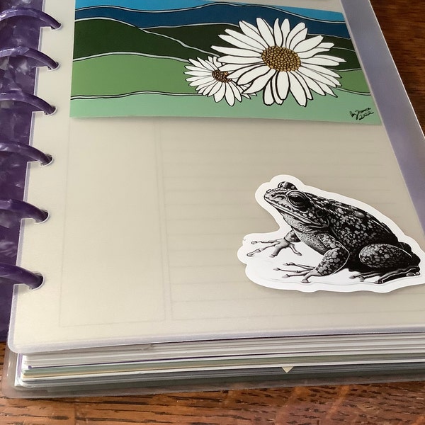 Joyous Frog Vinyl Sticker Decal Bubble-free Water Bottles, Laptops, and ...