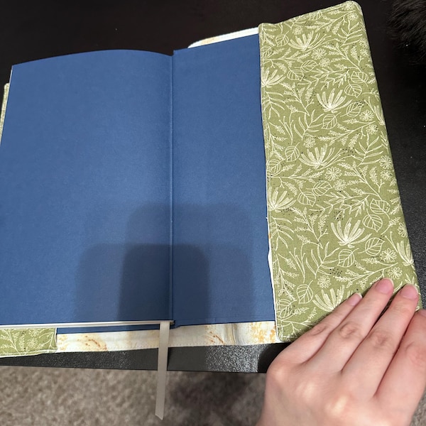 Wrap-around Book Cover, Book Sleeve, Padded Book Cover, Fabric Book ...