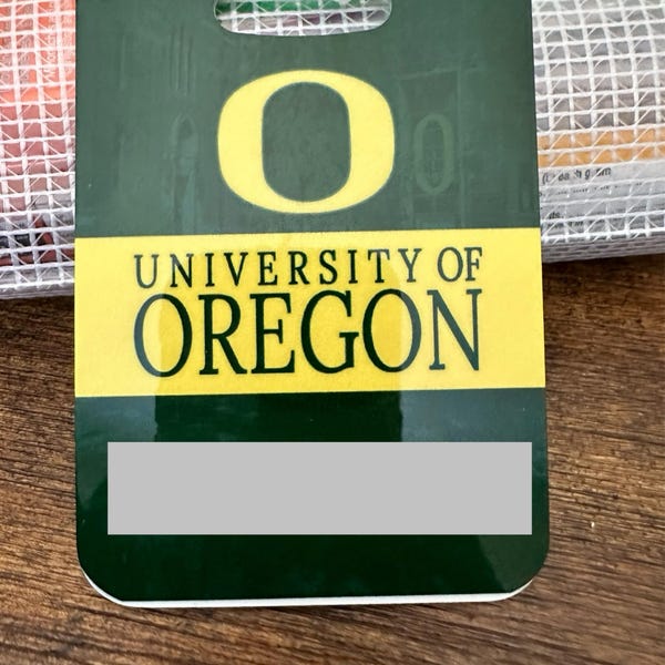 Personalized College Themed Luggage Tag, Graduation Gift, Custom Bag ...