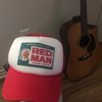 Red Man Chewing Tobacco Vintage Style Trucker Hat Classic Cap Snapback ...