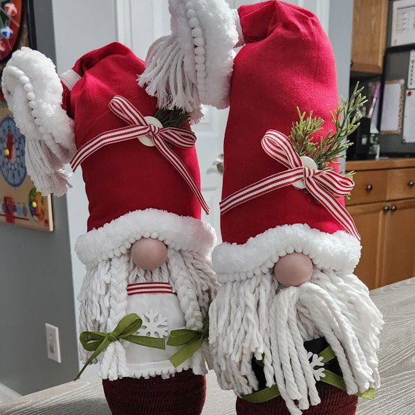 Farmhouse Candy Canes, Wood Bead Candy Canes, Christmas Home Decor ...