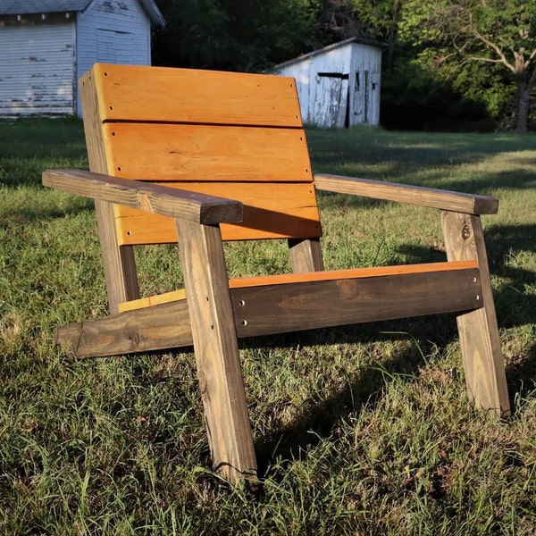 Easy Modern Club Chair 2x4 Simple DIY Adirondack Build - Digital Plans ...