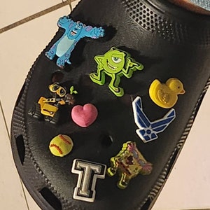 New Trending Pink and White Croc Compatible Shoe Charms, Clog Charms ...