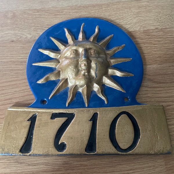 Vintage Sun Insurance Fire Sign: Cast Iron Wall Plaque - Etsy UK