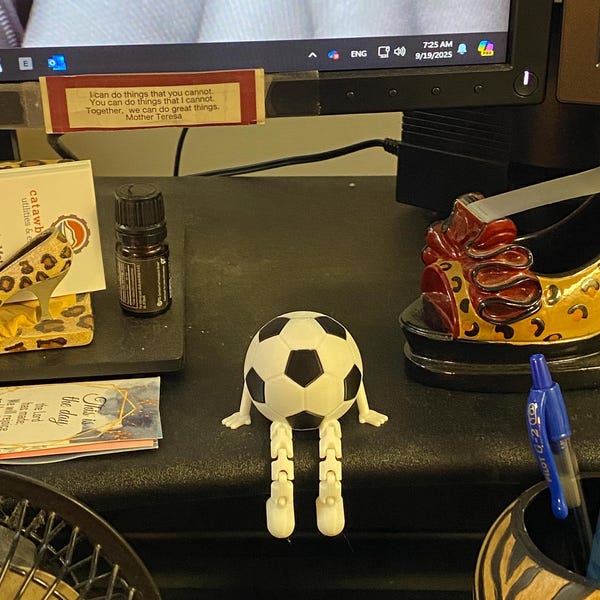 Soccer Desk Decor - Soccer Ball Buddy - Fun Soccer Gift - Sports Gift ...