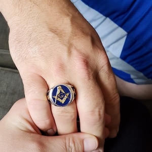 Past Master Ring Signet Ring Masonic Freemason Jewelry Master | Etsy