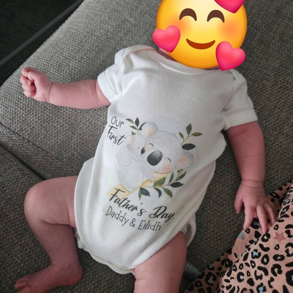 Personalised First Eid Ramadan Mubarak Baby Bodysuit, First Eid Sleep ...