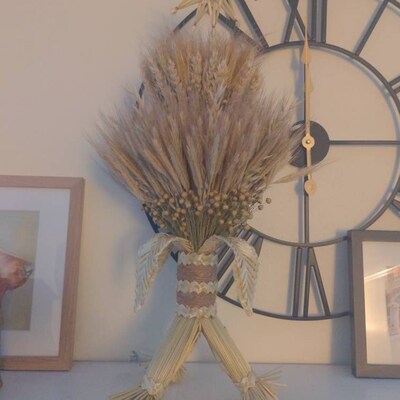 Christmas Topper Praying Angel. Straw Ornaments. Handmade - Etsy