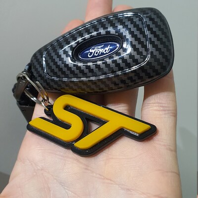 Ford ST Tangerine Scream Logo Laser Cut Acrylic Keyring Ford Focus Car ...