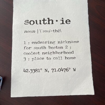 Antique Definition Print in Typewriter Font on 5x7, 8x10, 11x14 ...