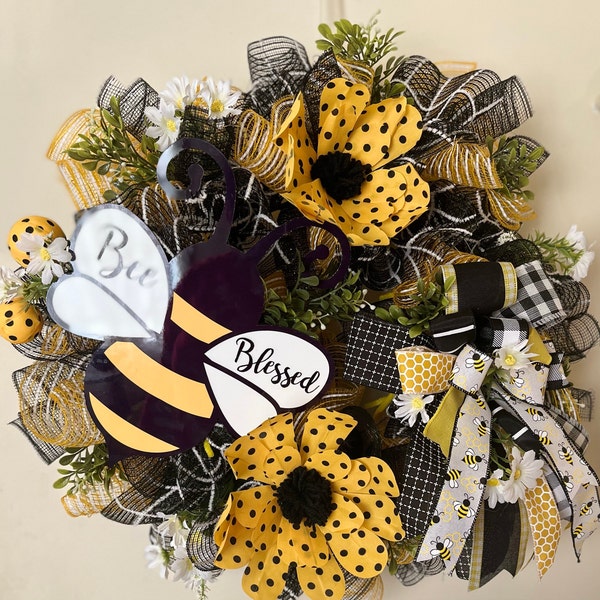 Bee Blessed_sign - Etsy