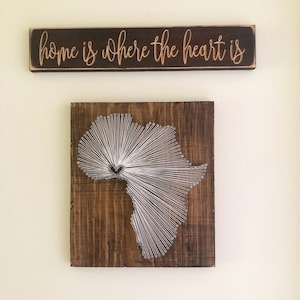 Africa String Art Africa Decor State string Art Africa Nail | Etsy