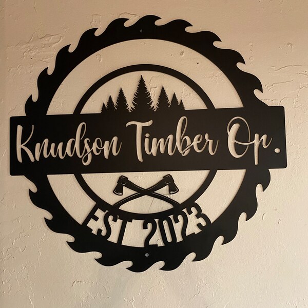 Custom Logging Sign - Carpenter Sign - Wood Shop Sign - Make It Your ...