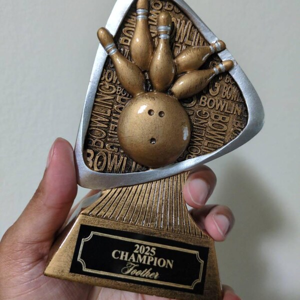 Custom Bowling Trophy | Custom Sports Trophy| Free Shipping | No ...