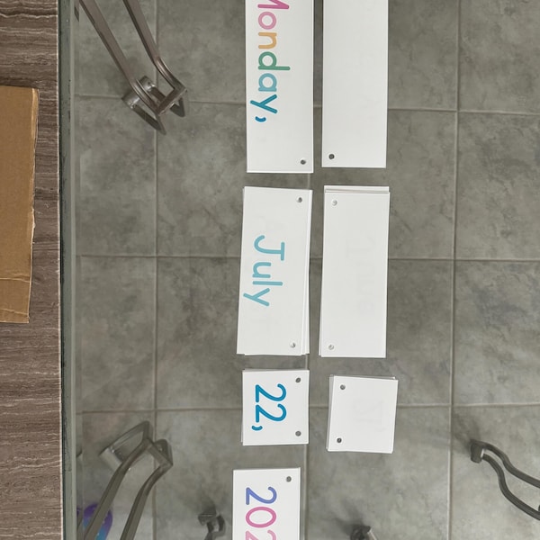 CLASSROOM FLIP CALENDAR Bright Colors Calendar Set Classroom Decor - Etsy