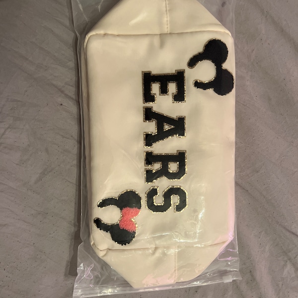 EARS Bag, Magical EARS Bag, XL Nylon Bags, Summer Travel Bags, Nylon Pouch Bags Chenille Patches ...