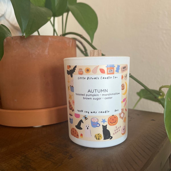 Autumn Candle | 8oz Soy | Little Rituals Candle Co. - Etsy