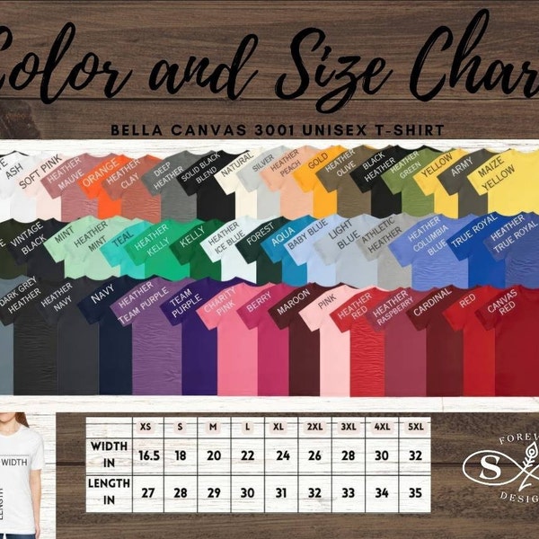 Gildan 64000 Swiftpod Color and Size Chart Shirt Colors Shirt Color ...