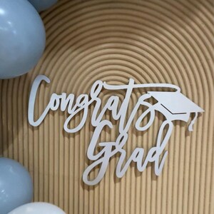 Congrats Grad Graduation Name Sign for Backdrop Decor, Graduate Gift ...