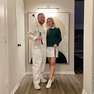 Adult White Caddie Uniform Coverall Boiler Suit Caddy With - Etsy Australia