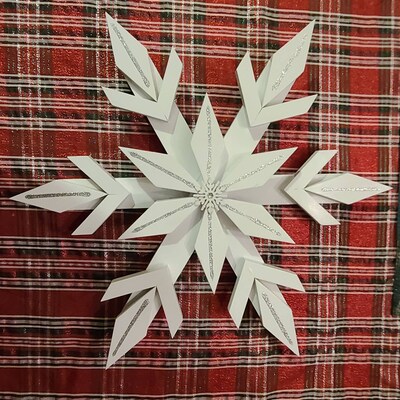 2 Large Snowflakes 16 From One Picket, One Picket Snowflakes, Christmas ...
