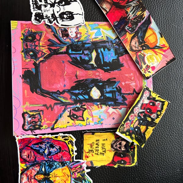 Wolverine X Deadpool Hello Kitty Mood Stickers From Sketchbook Love ...