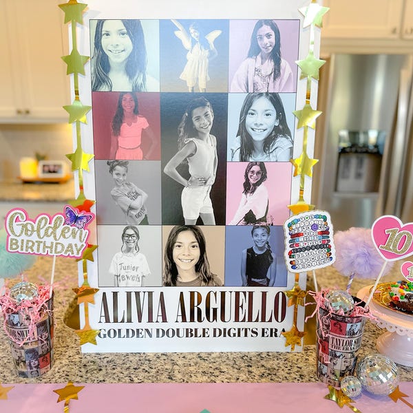 Custom Eras Poster Era Poster Your Photos Teenage Era Party Personalize ...