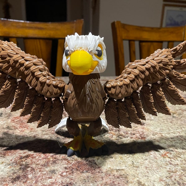 Cute Flexi Eagle Articulated / 3D Print Instant Download/3d Printed Toy ...
