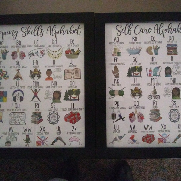 Coping Skills Alphabet Poster| Coping Skills for Kids| Elementary ...