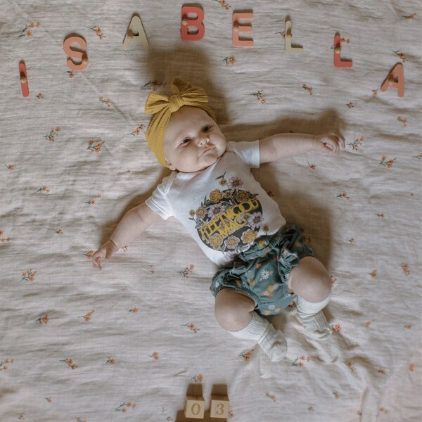 Photography Prop Age Blocks - Wooden Blocks to Document Baby's Age With ...
