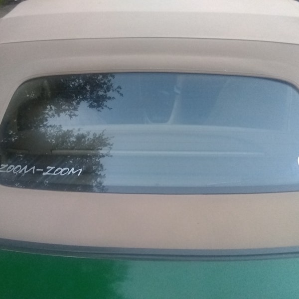 2 X Zoom Zoom Heartbeat Sticker Car Decal Mazda Mazdaspeed 3 6 Protege ...