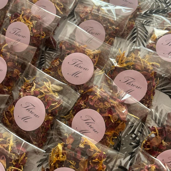 25|50|75|100 Glossy Cellophane Bags 9x7 Cm • Perfect for Wedding ...