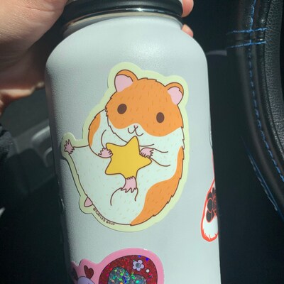 Ultra Super Cute Hamster Vinyl Decal Sticker, Adorable Pet, Hamstar ...