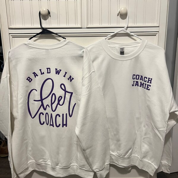 Custom Cheer Coach Shirt, Personalized Cheerleader Shirt, Game Day ...