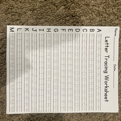 Printable Tracing Worksheets, Trace the Alphabet, Letters, Numbers ...